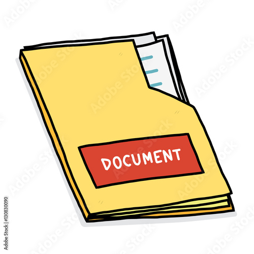 "document files / cartoon vector and illustration, hand drawn style ...