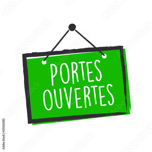 "Pancarte "Portes ouvertes"" fichier vectoriel libre de droits sur la ...