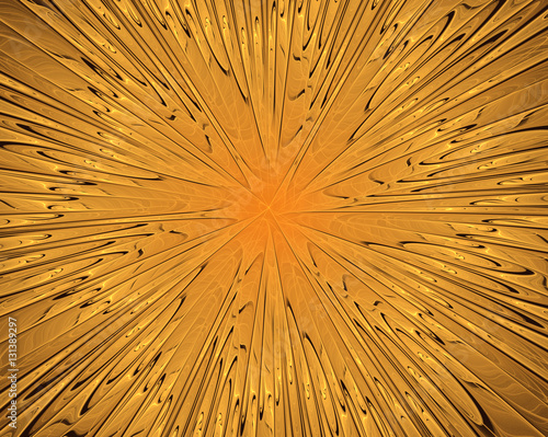 "Abstract background with golden rays radiating from the center" Stock ...