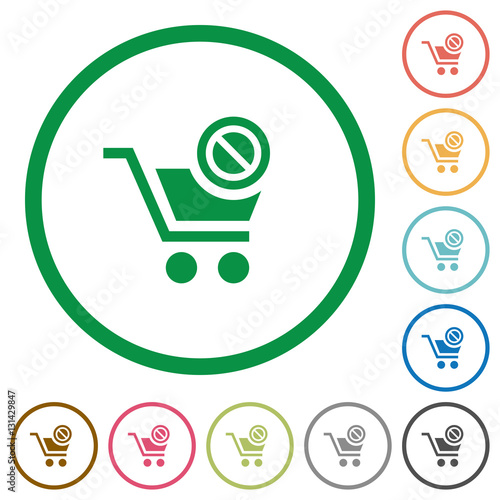 "Product not available flat icons with outlines" obrazów stockowych i ...