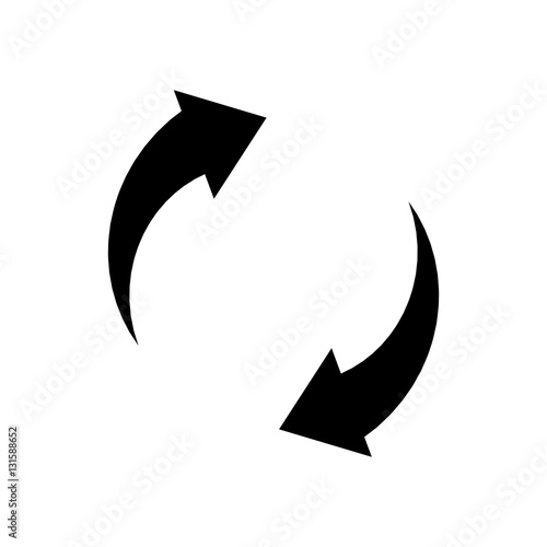 "Arrows round cycle icon vector illustration graphic design" Stock ...