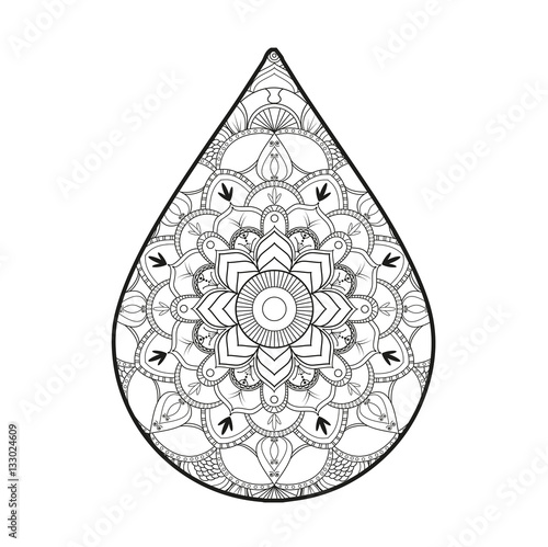 Splash Water Drop Coloring Pages