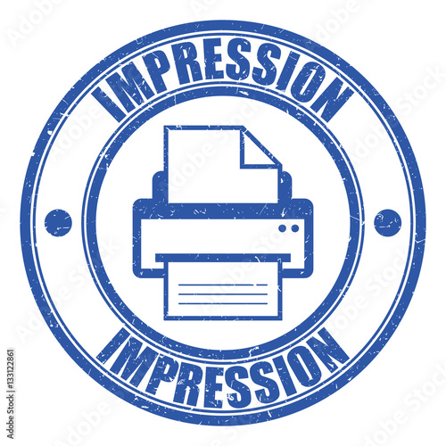 "Logo impression." fichier vectoriel libre de droits sur la banque d ...