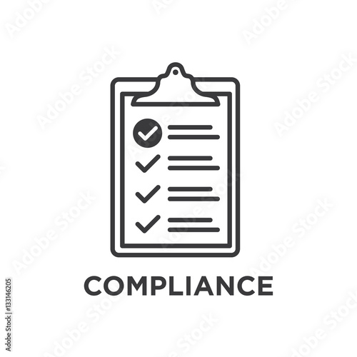 In Compliance Icon Set Outline Stock Image And Royalty Free Vector