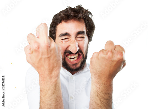 "young funny man angry pose" Stock photo and royalty-free images on ...