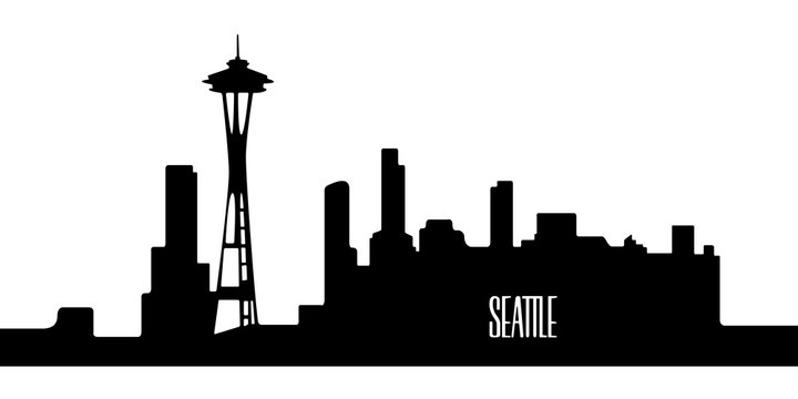 Seattle Skyline Silhouette Images – Browse 1,730 Stock Photos, Vectors ...