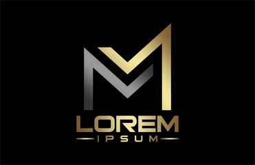 Diseño de logotipo de letra m redonda moderna | Vector Premium