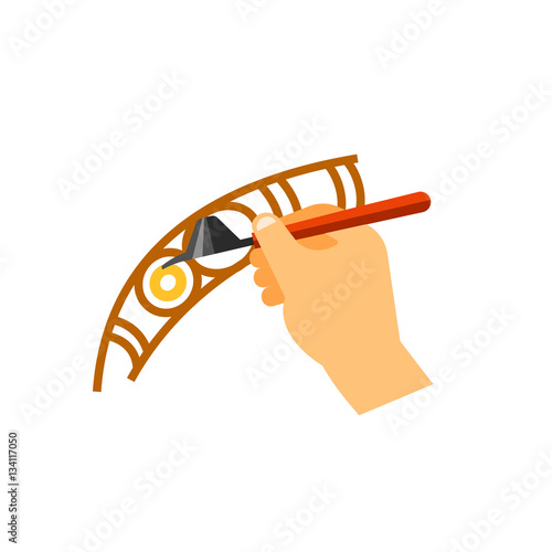 "Creating traditional batik canting icon" Stock image and royalty-free ...