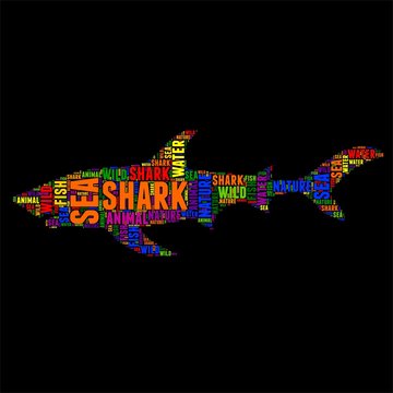 Shark Typography
