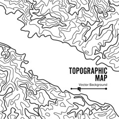 Sewing fabric with Contour Topographic Map Vector. Geography Wavy ...