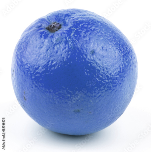 "Beautiful colorful blue orange fruit isolated on white background ...