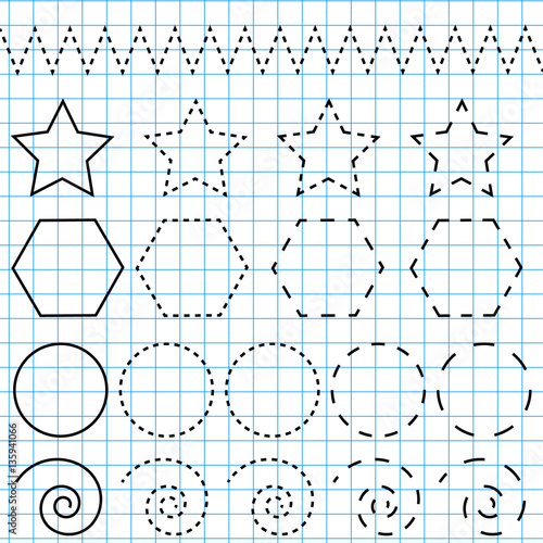 "Handwriting practice sheet. Educational children game. Printable ...