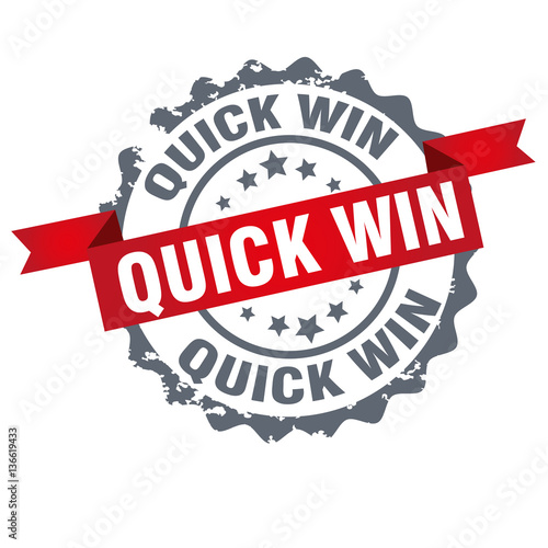 "Quick win stamp.Sign.Seal.Logo design" Stock image and royalty-free ...