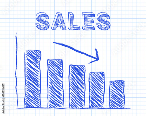 "Sales Down Graph Paper" Stock image and royalty-free vector files on ...