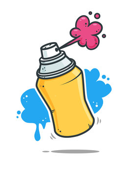 Graffiti Spray Can Clipart