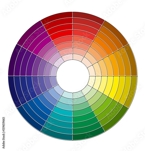 "roue chromatique" photo libre de droits sur la banque d'images Fotolia ...