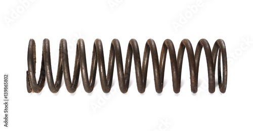 "old rusty metal spring isolated on white background" Stock photo and ...