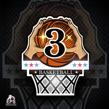 3 On 3 Basketball Logo