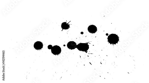 "Ink drops on dry paper 07" clip vidéo libre de droits sur la banque d ...
