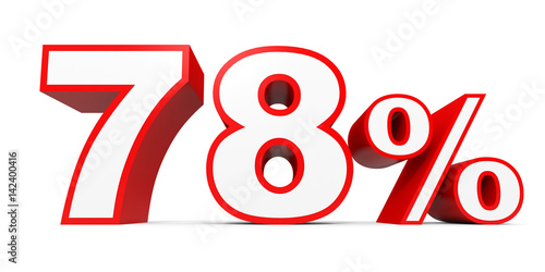 "Seventy eight percent off. Discount 78 %." Stock photo and royalty ...