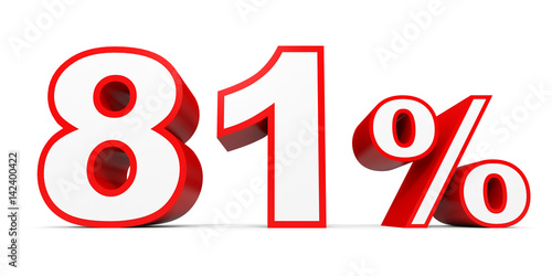 "Eighty one percent off. Discount 81 %." Stock photo and royalty-free ...