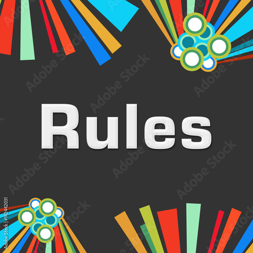 "Rules Dark Colorful Background " Stock photo and royalty-free images ...