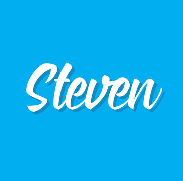 Steven Name Cursive