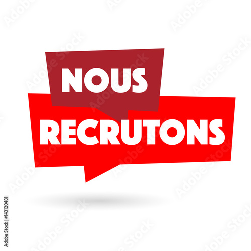 "Nous recrutons" fichier vectoriel libre de droits sur la banque d ...