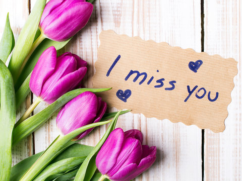 I Miss You With Flowers