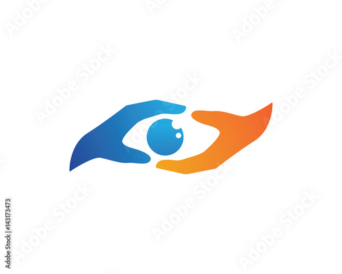 "Hand eye care logo" Stock image and royalty-free vector files on ...