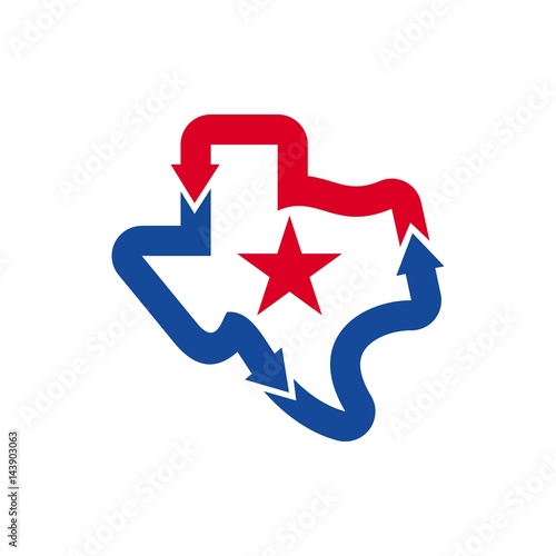Texas Map Logo