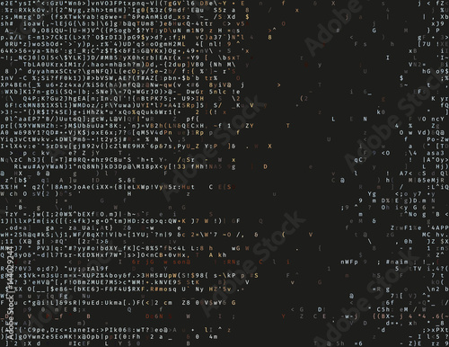 "Corrupted source code. Modern vector illustration about computer ...