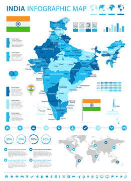 India Map Infographic Images – Browse 4,133 Stock Photos, Vectors, and ...