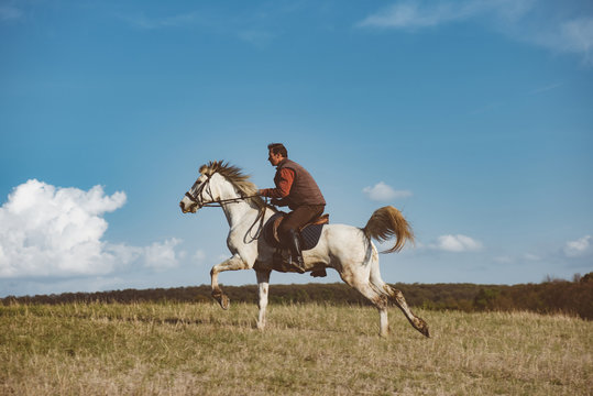 Man Riding White Horse Images – Browse 14,753 Stock Photos, Vectors ...
