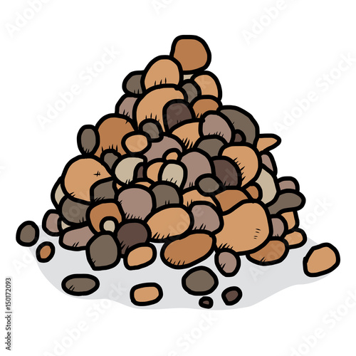 "pebble stack / cartoon vector and illustration, hand drawn style ...
