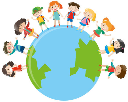 Children Around The World Clip Art