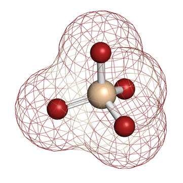 3d Atom Model Silicon