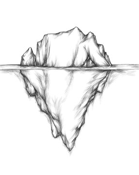 Iceberg Outline Drawing