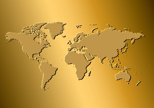 Transparent Gold World Map Images – Browse 757 Stock Photos, Vectors ...