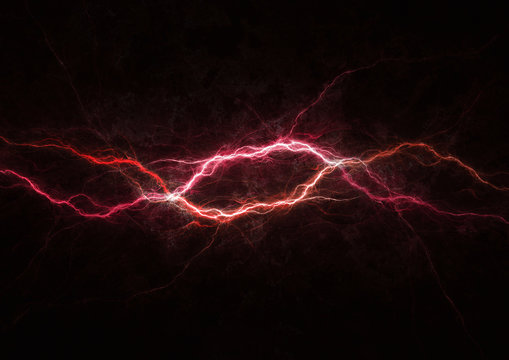 Red Electricity Background