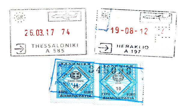 Greece Passport Stamp Images – Browse 392 Stock Photos, Vectors, and ...