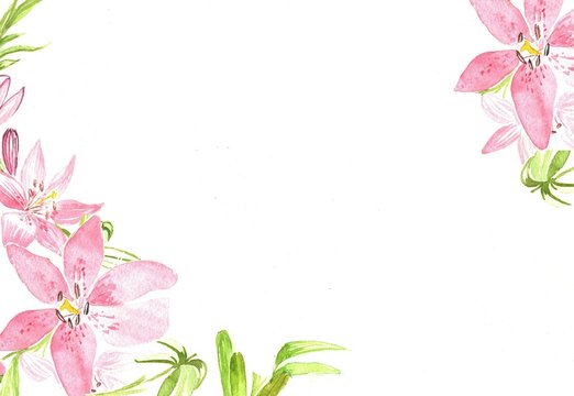 Easter Lily Page Border