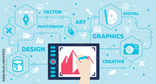 "Graphic Design Concept" Stockfotos und lizenzfreie Vektoren auf ...