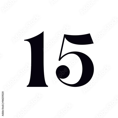 "15 number print design" Stock image and royalty-free vector files on ...