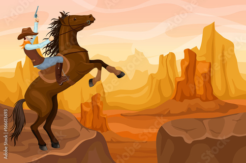 Cartoon Western Background