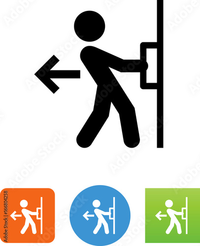 "Pull Door Icon" Stock image and royalty-free vector files on Fotolia ...