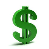 "Dollar green symbol in style" Stock photo and royalty-free images on ...