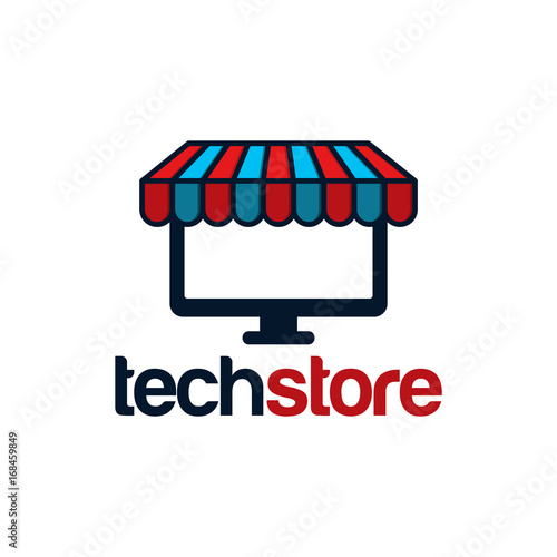 "computer store logo designs, Tech Store logo designs template vector ...