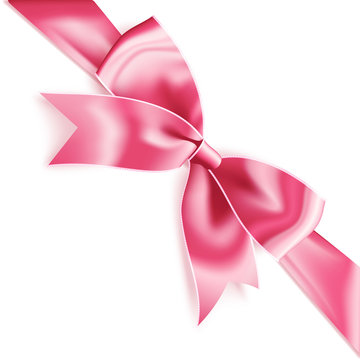 Pink Corner Ribbon Png