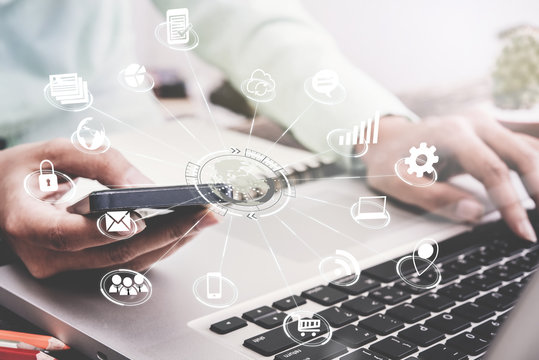 Virtual Office Icons Images – Browse 1,100 Stock Photos, Vectors, and ...